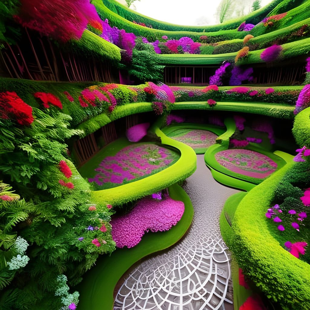 Hanging gardens - AI Generated Artwork - NightCafe Creator