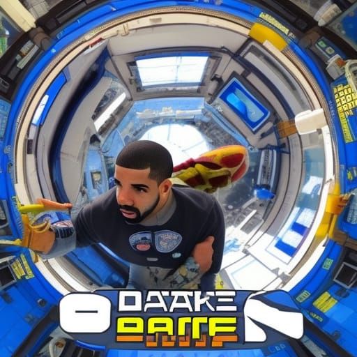 Drake in space station - AI Generated Artwork - NightCafe Creator