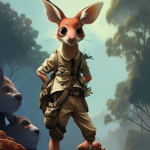 Disney’s Wallaby - AI Generated Artwork - NightCafe Creator