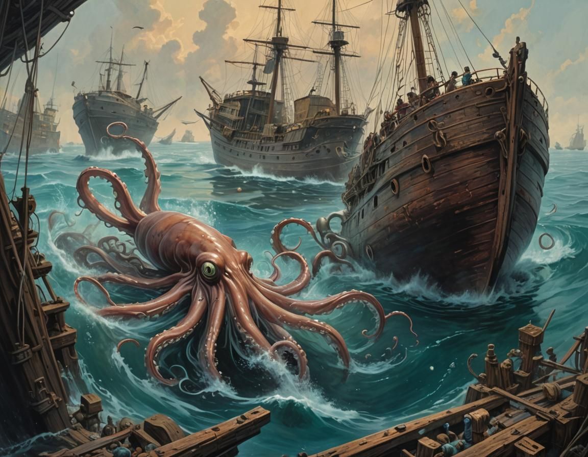 A Beast from the Deep - AI Generated Artwork - NightCafe Creator