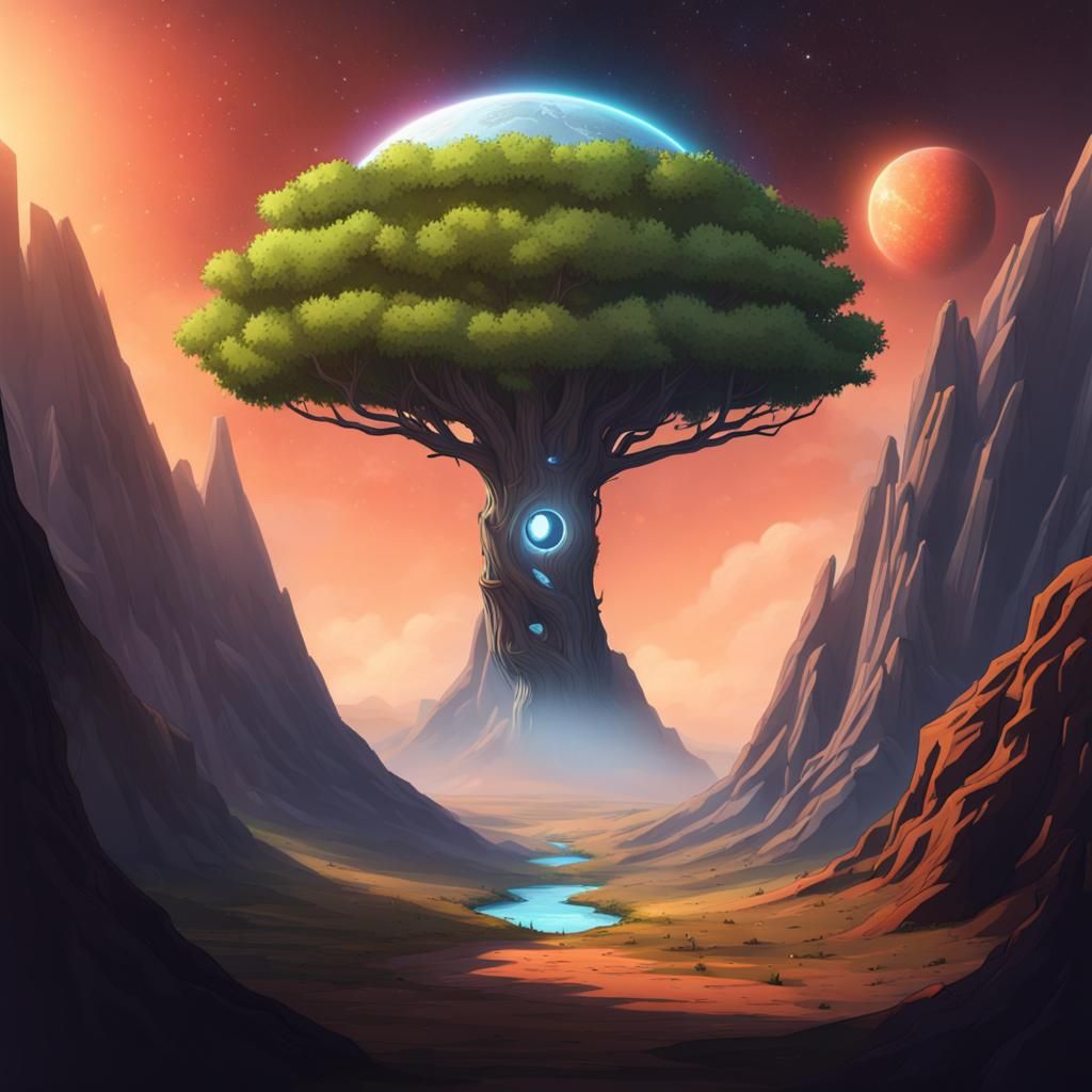Portal tree - AI Generated Artwork - NightCafe Creator
