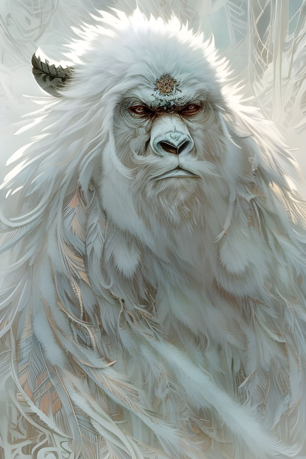 Grumpy Yeti - AI Generated Artwork - NightCafe Creator