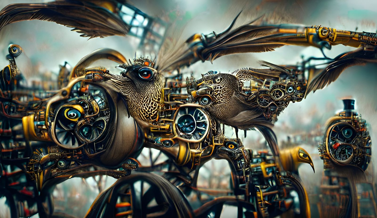 Clockwork Bird part 2 (final) - AI Generated Artwork - NightCafe Creator