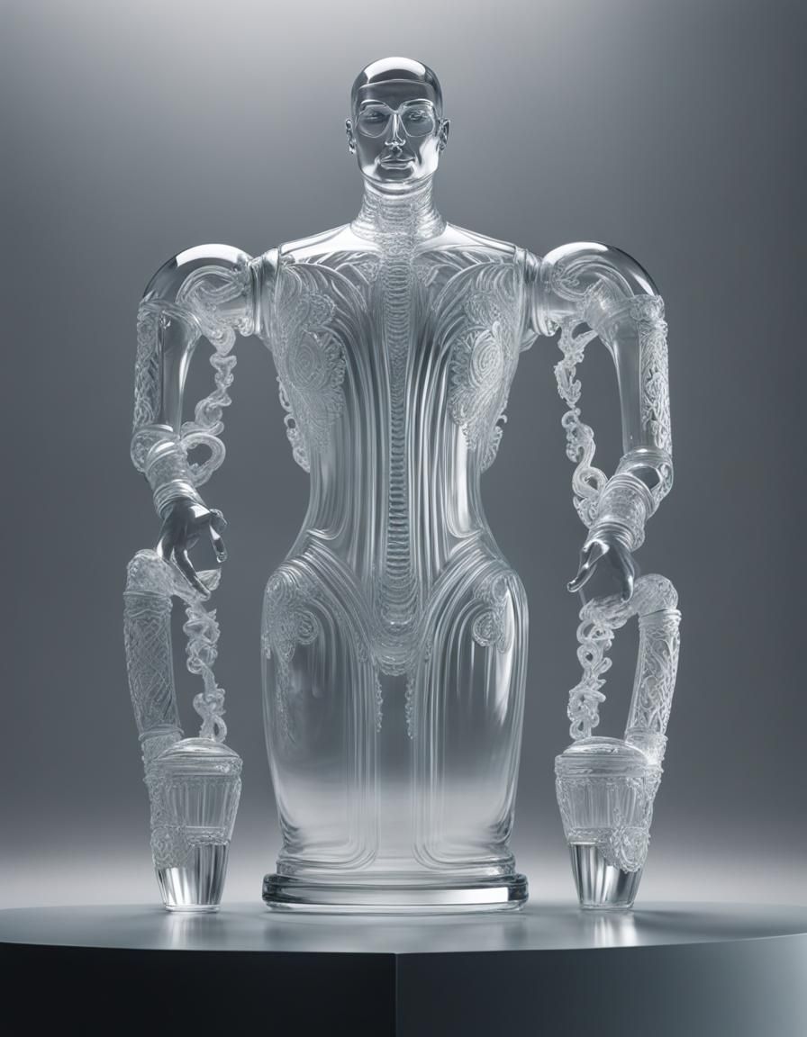 A glass humanoid, GONE WRONG!!! WILL YOU SURVIVE??? - AI Generated ...