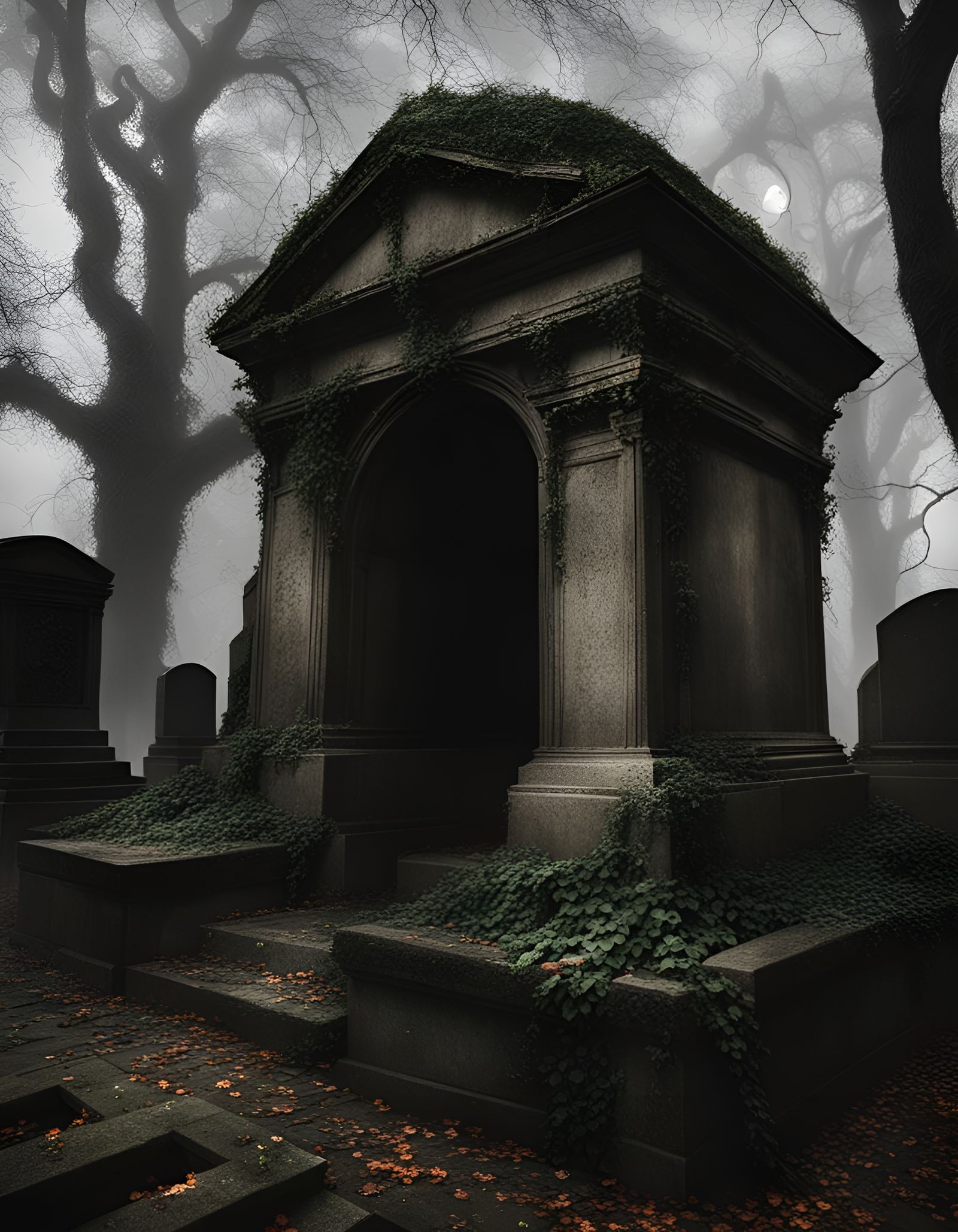 Overgrown Tomb - AI Generated Artwork - NightCafe Creator