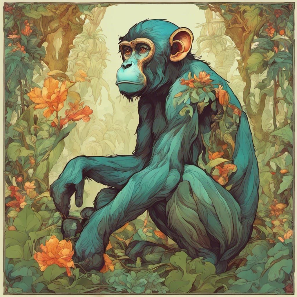Monkey See - AI Generated Artwork - NightCafe Creator