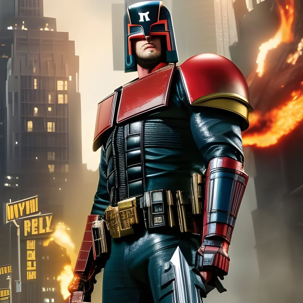 Judge Dredd - AI Generated Artwork - NightCafe Creator