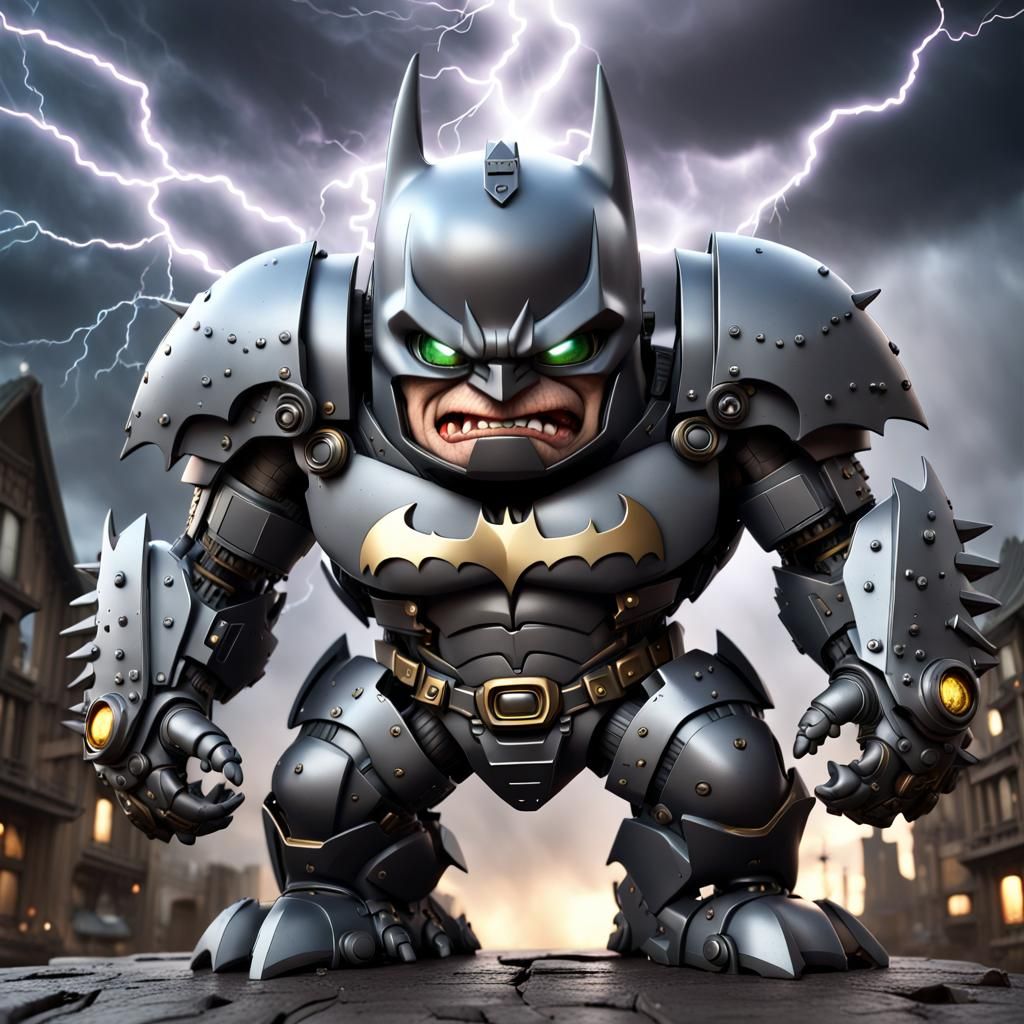 Mecha Ogre Batman - AI Generated Artwork - NightCafe Creator