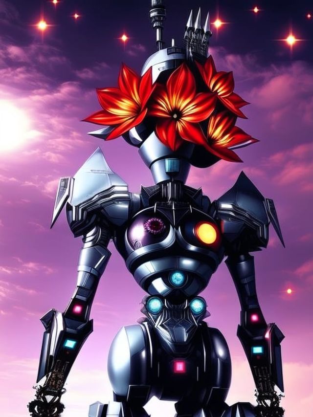 Flowerbot - AI Generated Artwork - NightCafe Creator