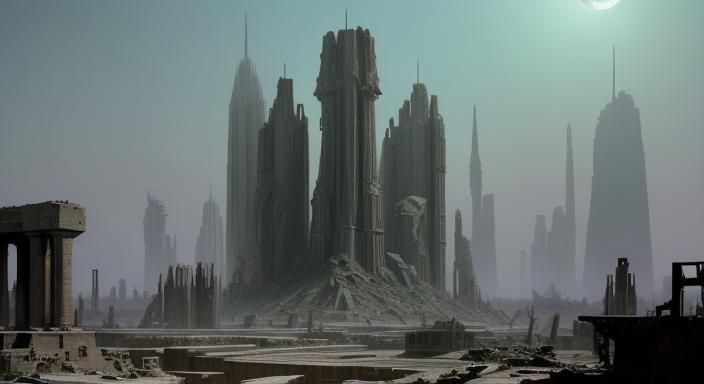 The ruins of Hiulea - AI Generated Artwork - NightCafe Creator