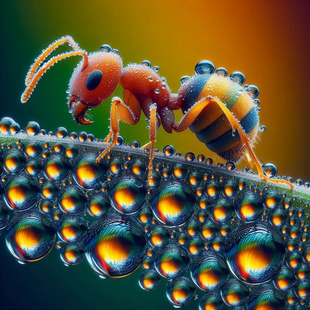 Ant, Abstract #10 - AI Generated Artwork - NightCafe Creator