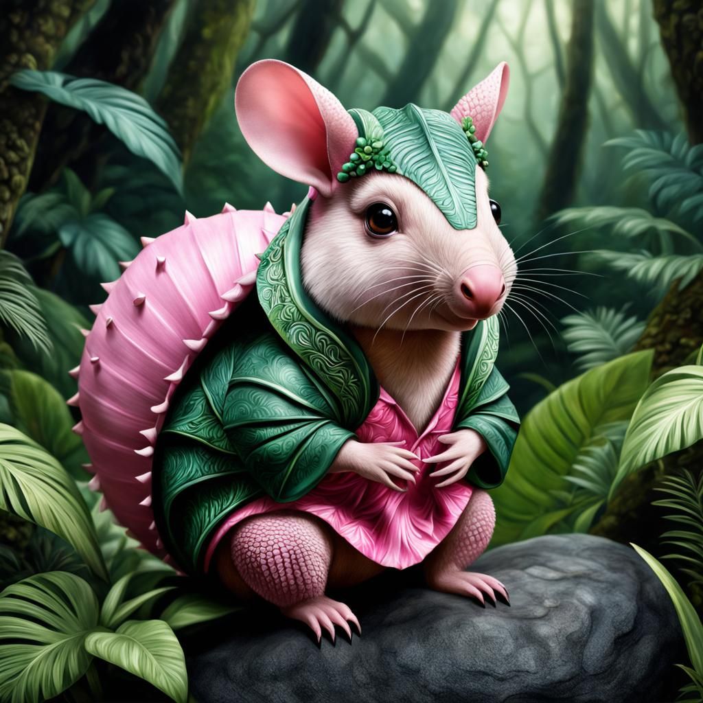 Pink Armadillo - AI Generated Artwork - NightCafe Creator