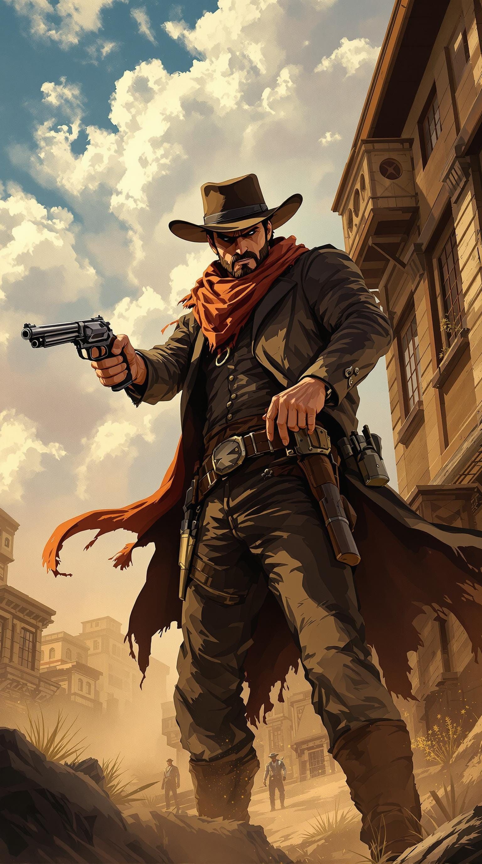 Anime Gunfighter D - Anime Gunfighter Masterpiece in Flat St...