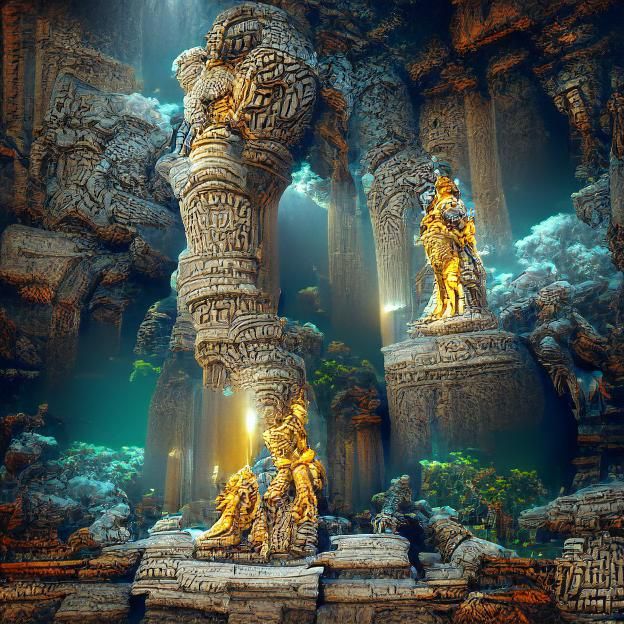 Atlantis rising - AI Generated Artwork - NightCafe Creator