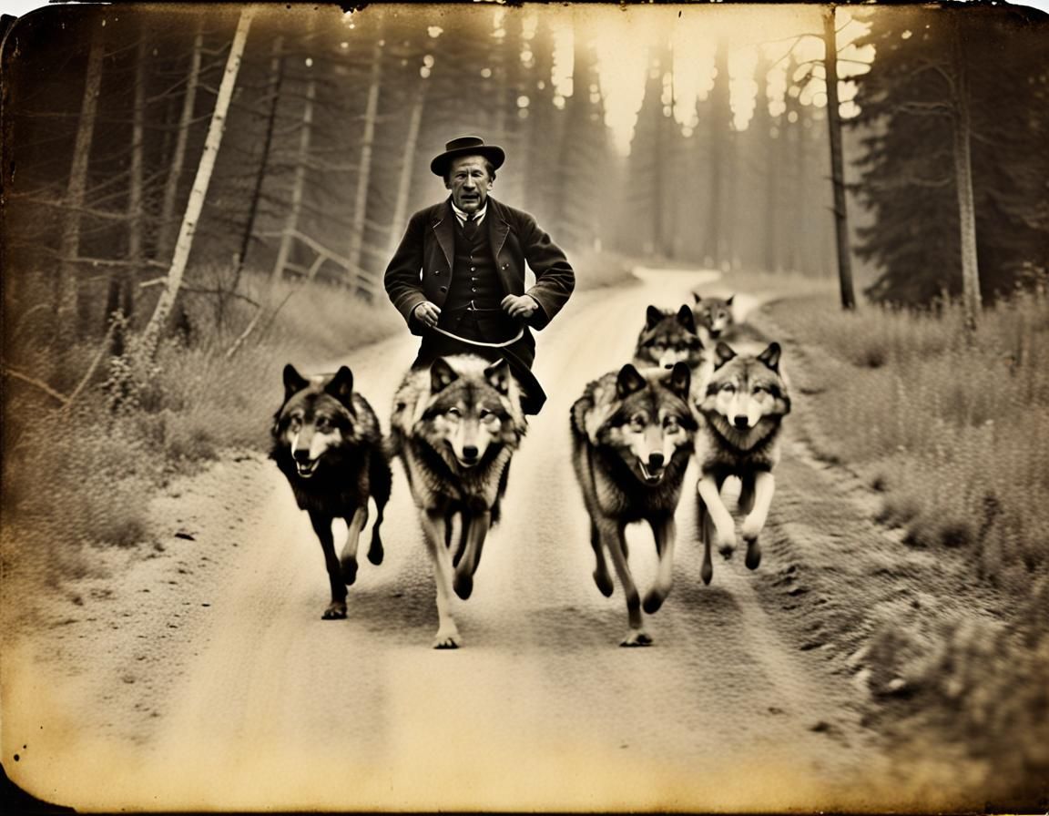 Run with the wolves - AI Generated Artwork - NightCafe Creator