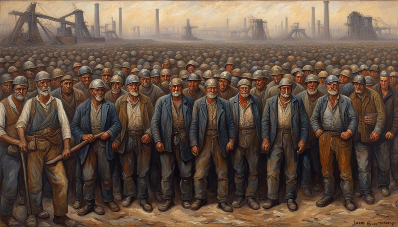 Misère au Borinage. - AI Generated Artwork - NightCafe Creator