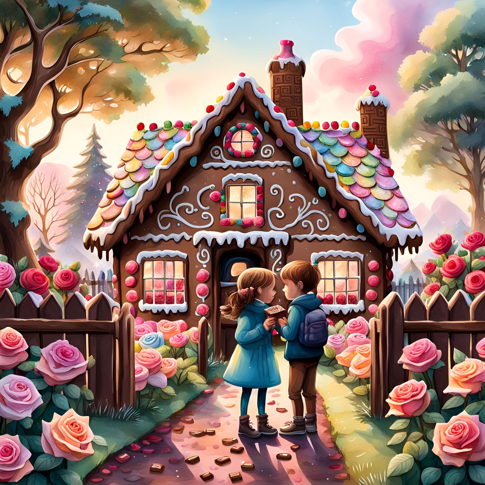 Hansel and Gretel #1 - AI Generated Artwork - NightCafe Creator