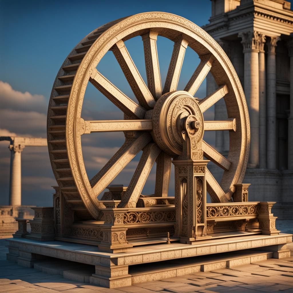 The Ancient Wheel - AI Generated Artwork - NightCafe Creator