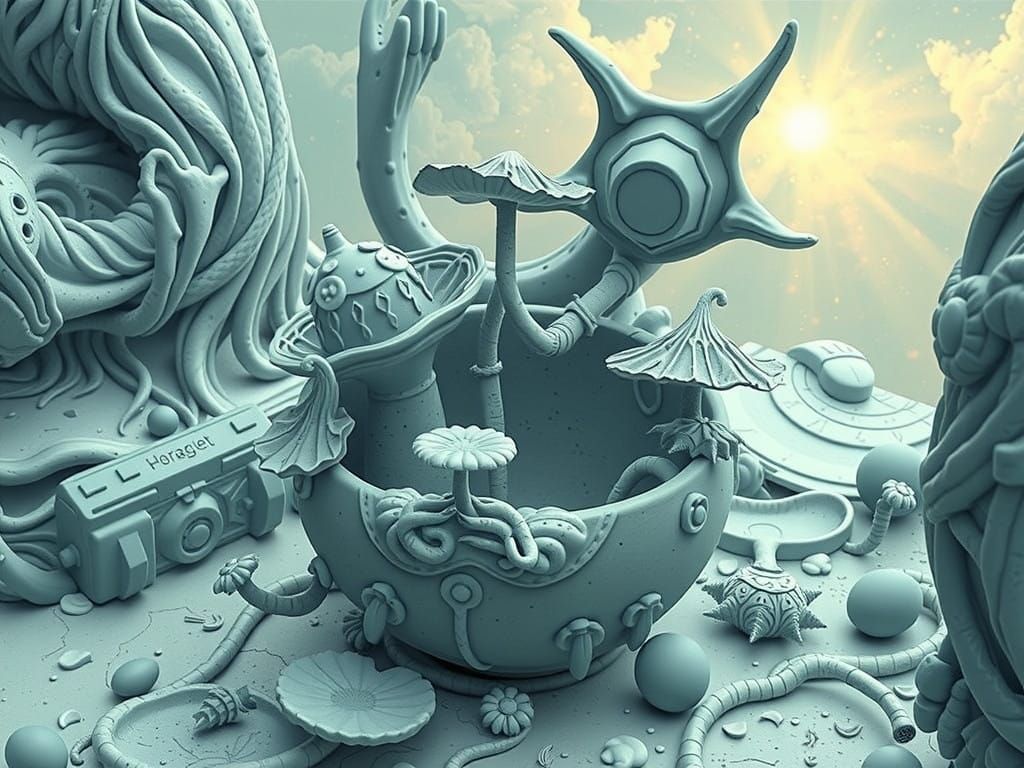 Alien clay art - Alien clay art