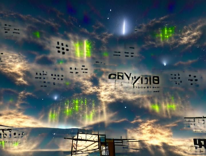 Binary code glowing across the universe sky - AI Generated Artwork ...
