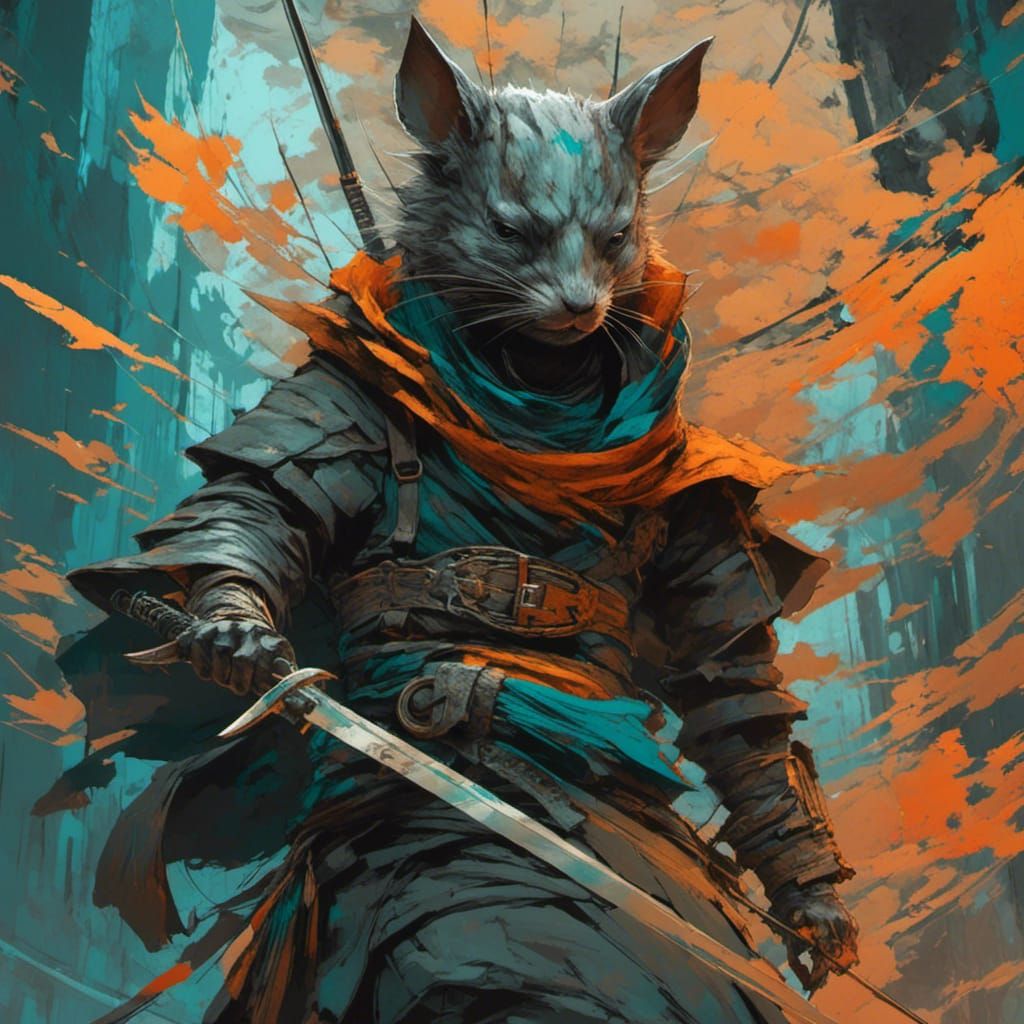 The Ninja Chinchilla - AI Generated Artwork - NightCafe Creator