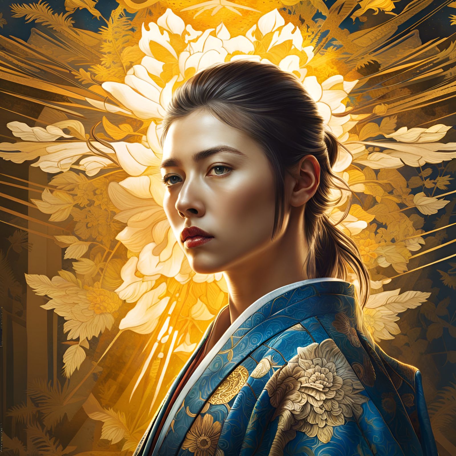 Lotus Samurai ㊗🥋💮 - AI Generated Artwork - NightCafe Creator