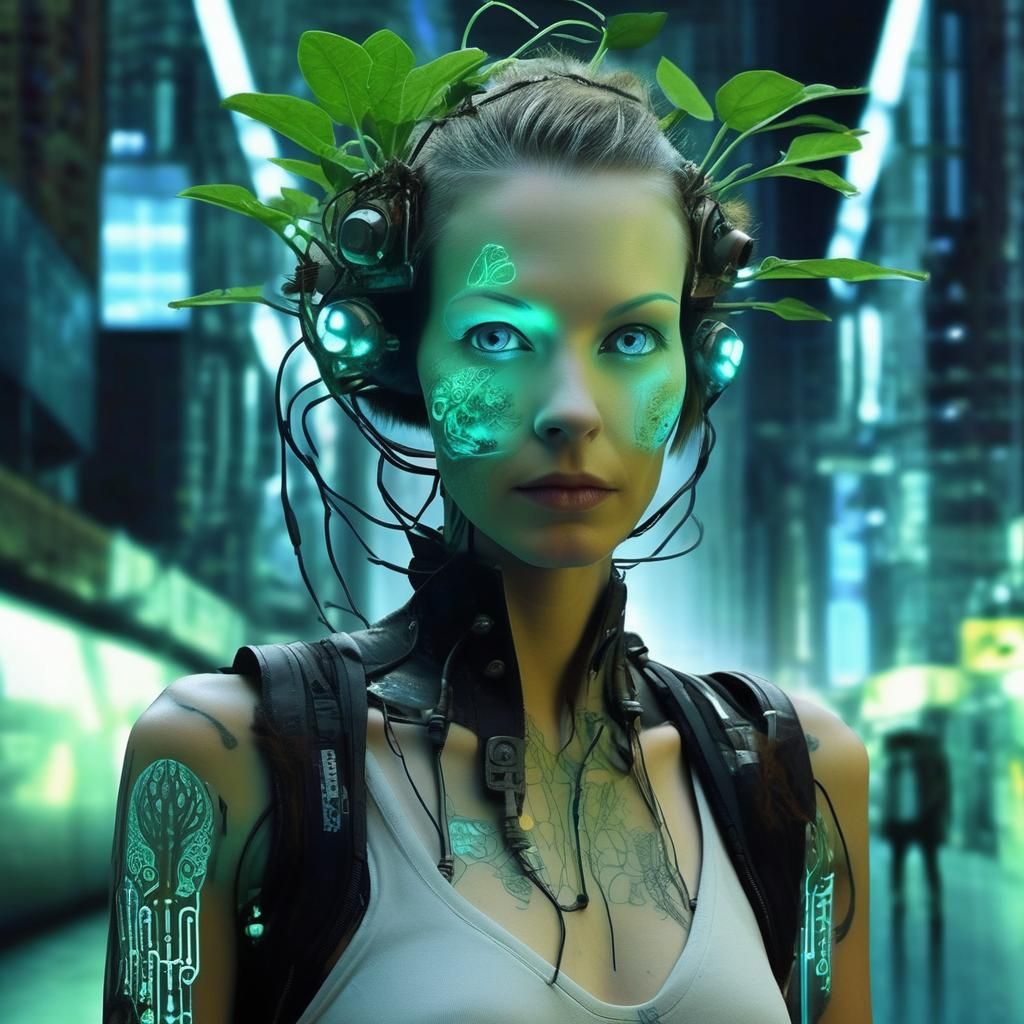 Biopunk. fascinating blend of organic life and cybernetic enhancements ...