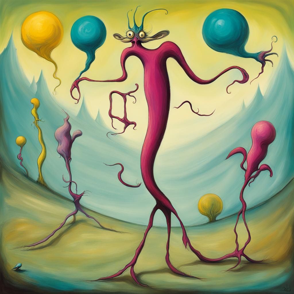 If Dr. Seuss and Salvadore Dali got together and used the color ...