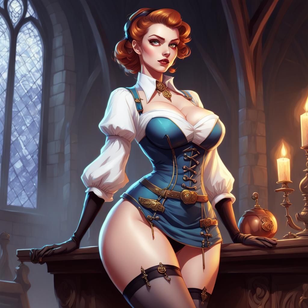 15th Century pinup - AI Generated Artwork - NightCafe Creator