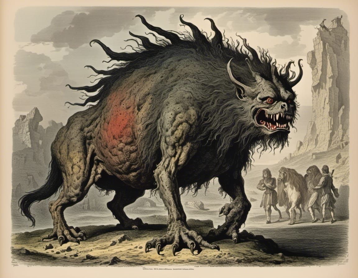 The beast of Gévaudan - AI Generated Artwork - NightCafe Creator