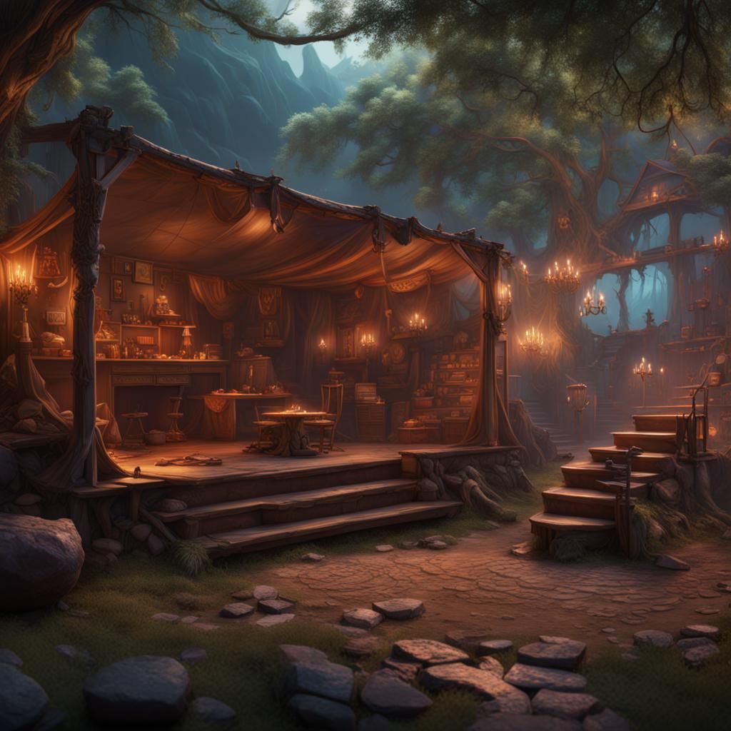 Woodland Retreat - AI Generated Artwork - NightCafe Creator