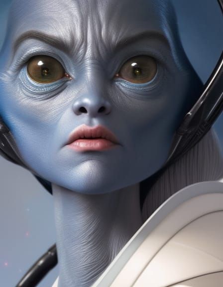 portrait of alien - AI Generated Artwork - NightCafe Creator