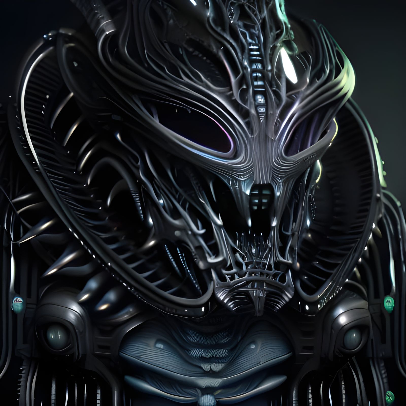 Alien Cyborg V4 - AI Generated Artwork - NightCafe Creator