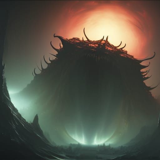 The Flesh Mountain - AI Generated Artwork - NightCafe Creator