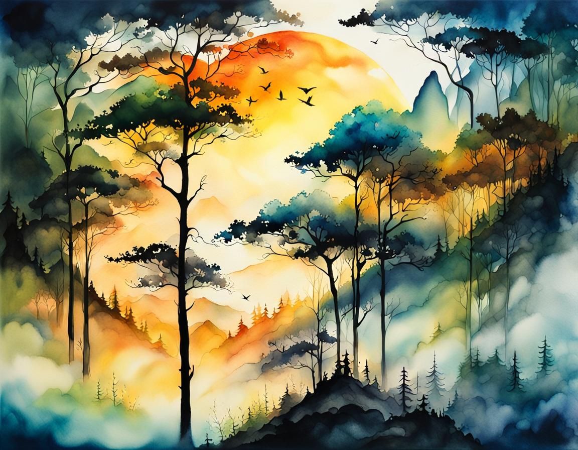 The peace of nature - AI Generated Artwork - NightCafe Creator