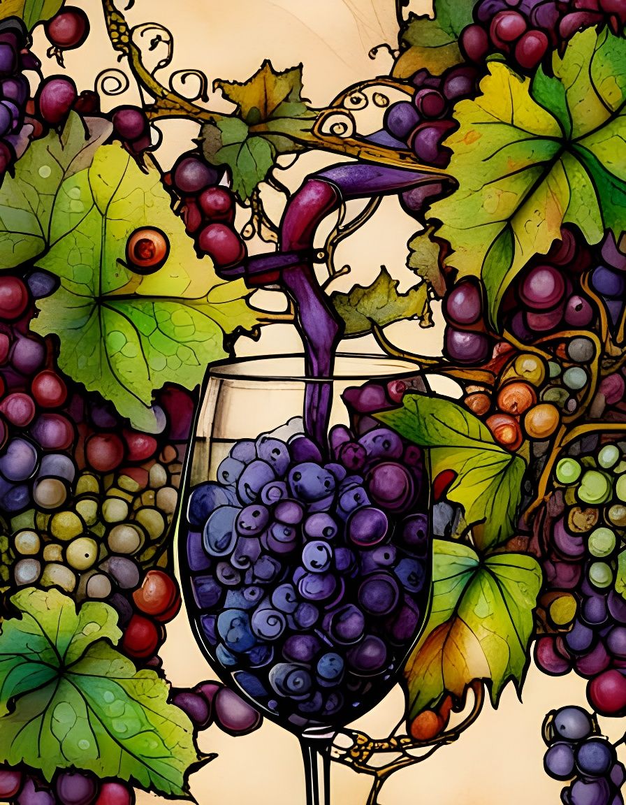 Wine - AI Generated Artwork - NightCafe Creator