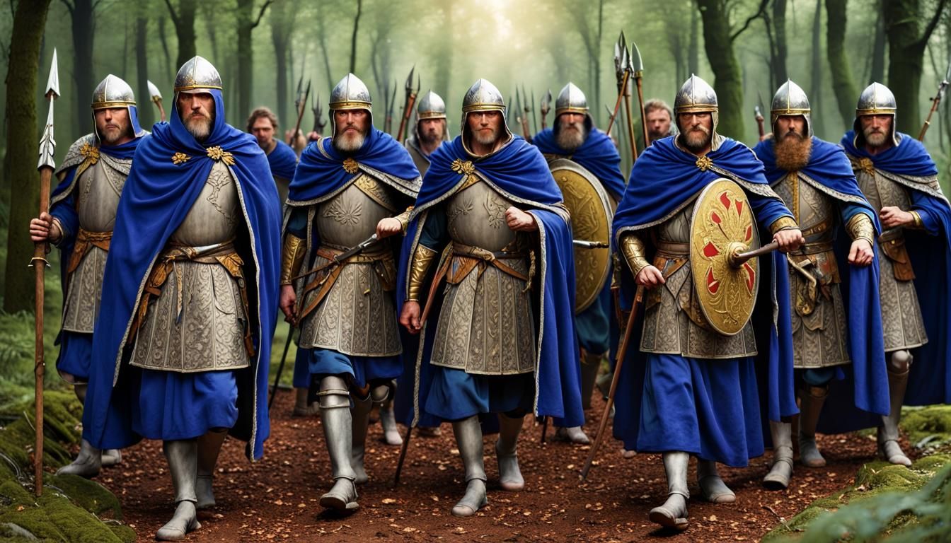 3rd century English warriors - AI Generated Artwork - NightCafe Creator