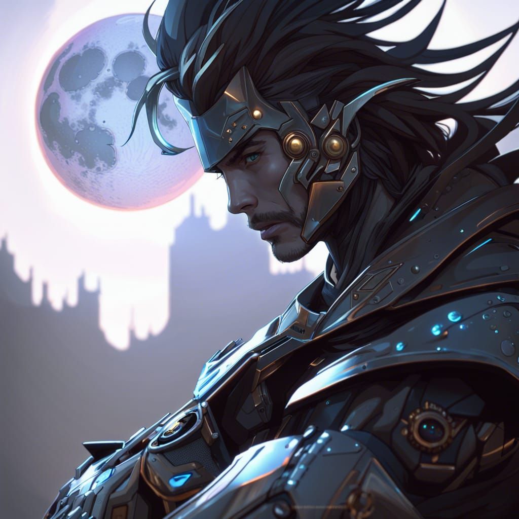 Man from the future, futuristic portrait - AI Generated Artwork ...