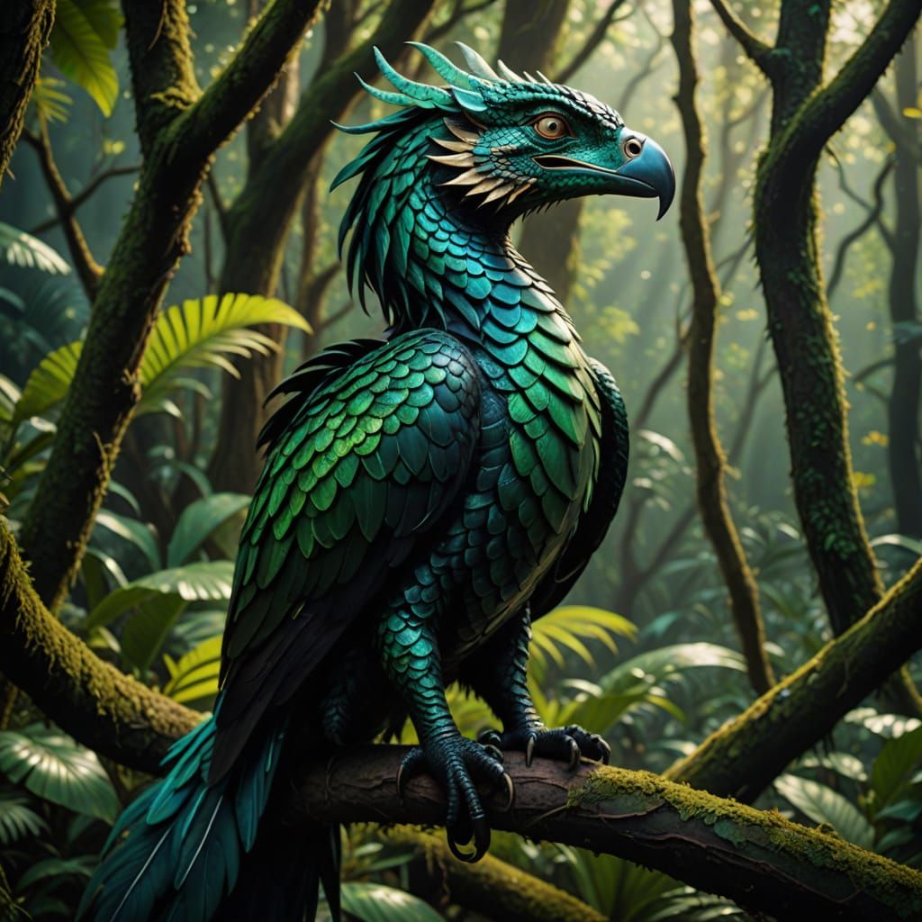 Quetzalcoatl, the winged serpent in Aztec belief,… A gorgeous winged ...