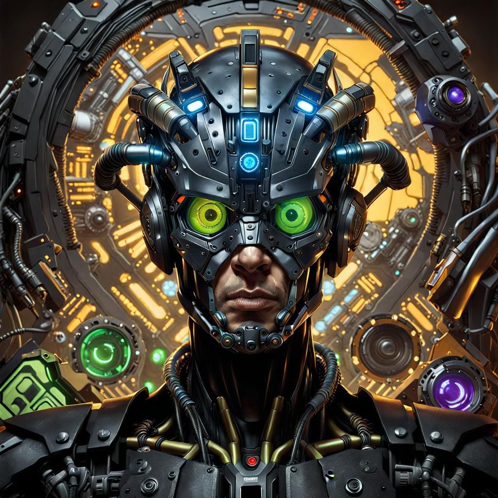 Terminator, Borg, Predator. Man vs Machine. cyberpunk, steampunk, 8k ...