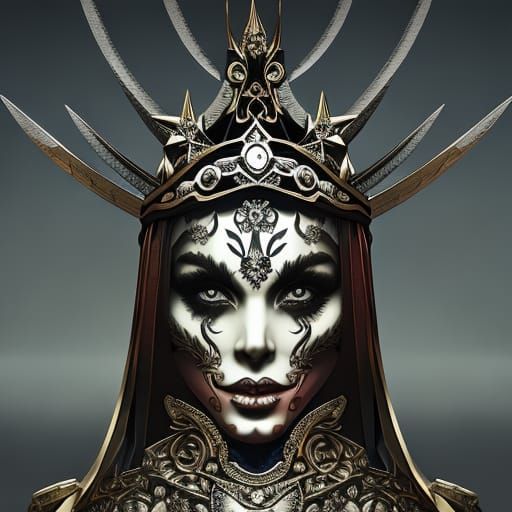 Skull Princess 4 - AI Generated Artwork - NightCafe Creator