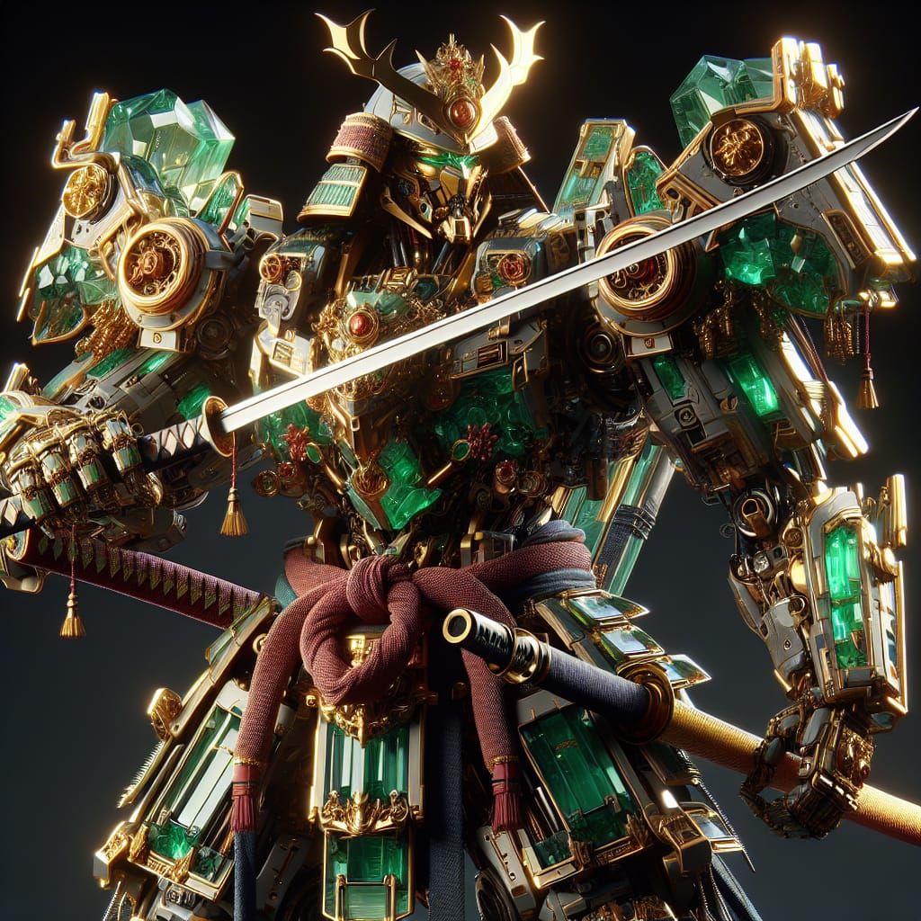 MECHA : Japanese Mecha, an Armoured Ninja Samurai - AI Generated ...