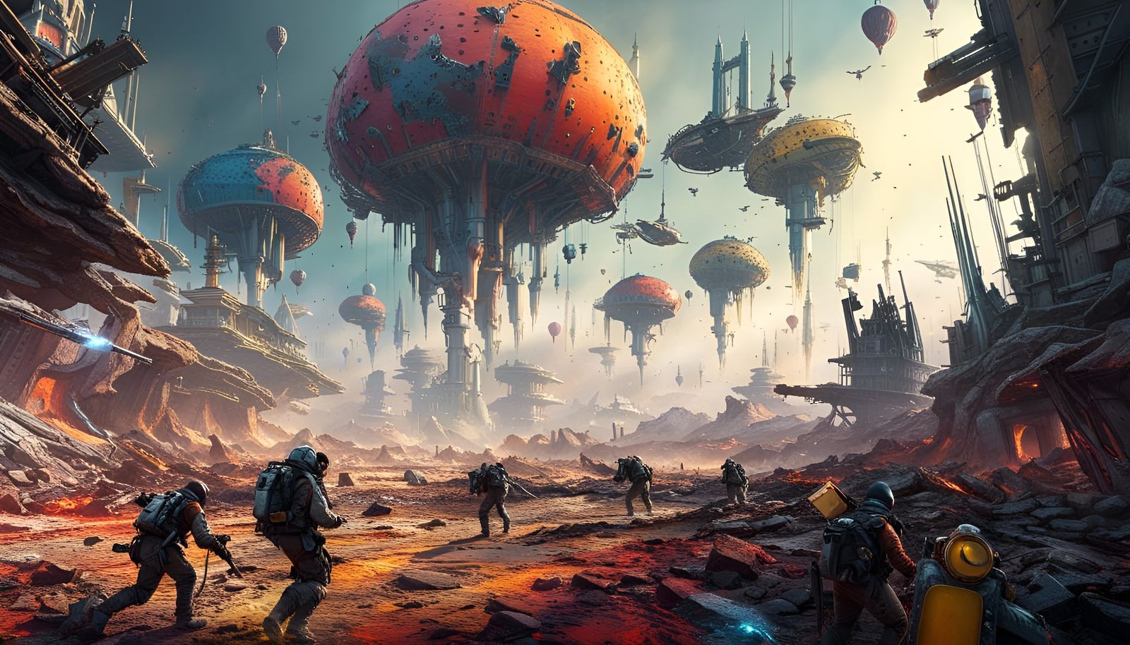 Celestial Parasites - AI Generated Artwork - NightCafe Creator