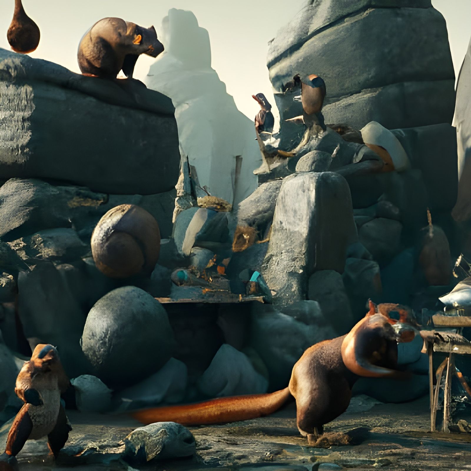 Land of Pleistocene Squirrel-Beasts! - AI Generated Artwork - NightCafe ...