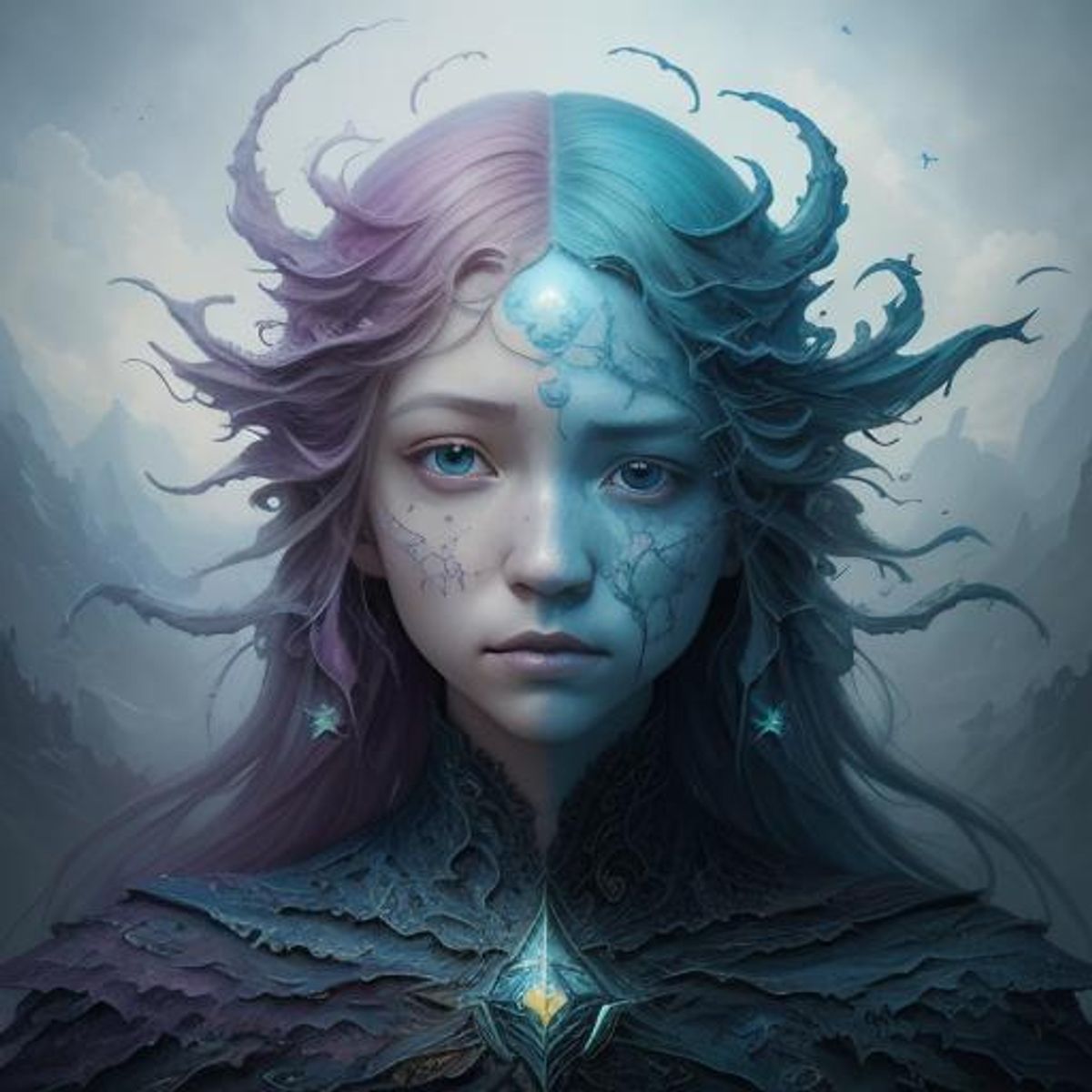 Ethereal female demon - AI Generated Artwork - NightCafe Creator