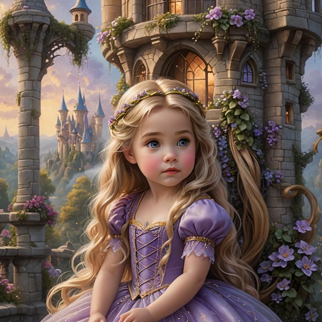 Baby Rapunzel - AI Generated Artwork - NightCafe Creator