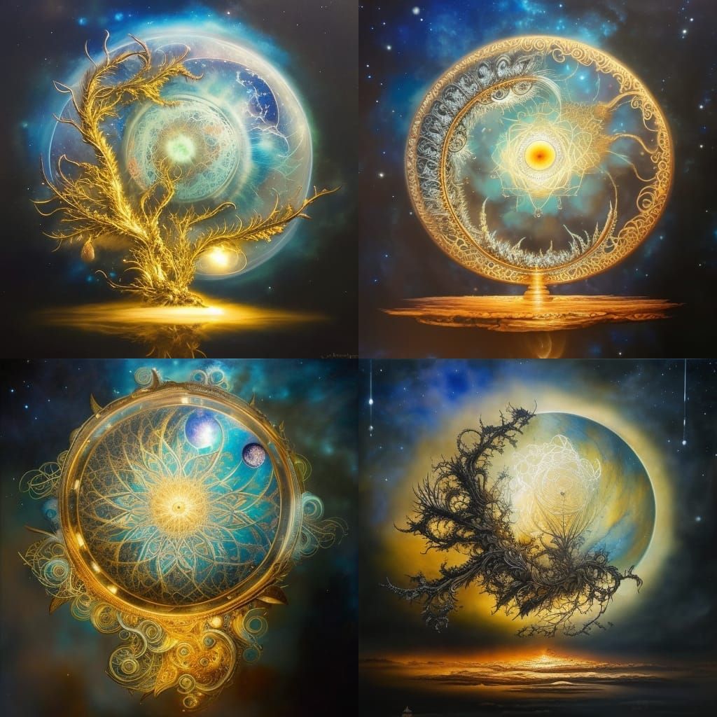 Embracing the moon - AI Generated Artwork - NightCafe Creator