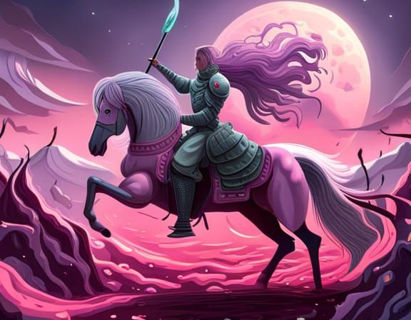 The Pink Knight. - AI Generated Artwork - NightCafe Creator