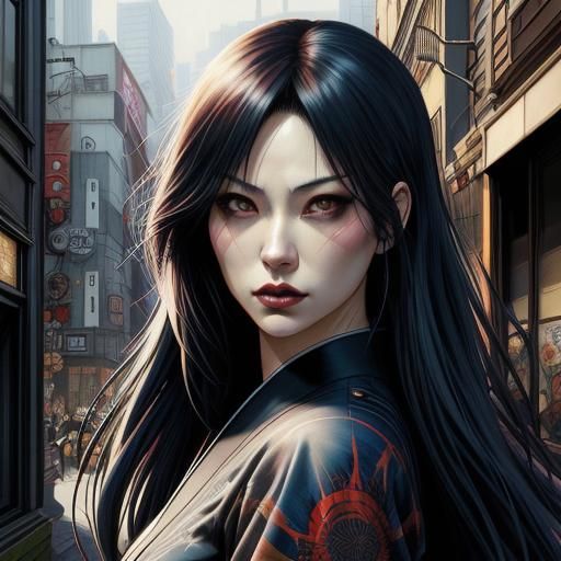 Goth In The City! - AI Generated Artwork - NightCafe Creator