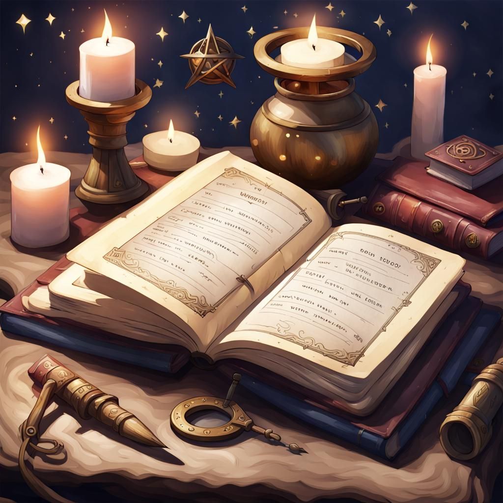Spellbook - AI Generated Artwork - NightCafe Creator